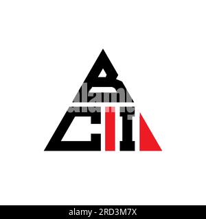 BCI triangle letter logo design with triangle shape. BCI triangle logo ...