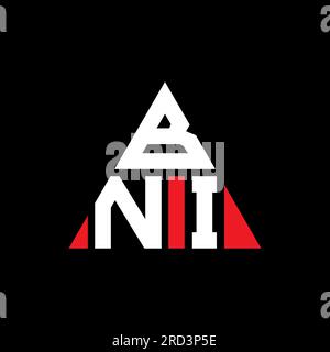 BNI triangle letter logo design with triangle shape. BNI triangle logo ...