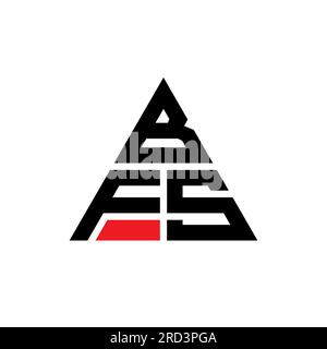 BFS triangle letter logo design with triangle shape. BFS triangle logo ...