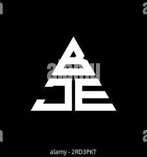BJE triangle letter logo design with triangle shape. BJE triangle logo ...