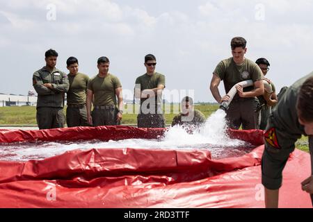 U.S. Marine Corps Sgt. Amiel D. Roxas, station captain with Crash Fire ...