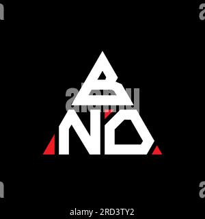 BNO triangle letter logo design with triangle shape. BNO triangle logo ...