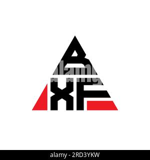 BXF triangle letter logo design with triangle shape. BXF triangle logo ...