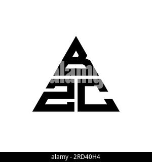 BZC triangle letter logo design with triangle shape. BZC triangle logo ...
