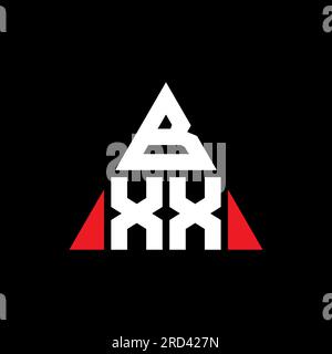BXX triangle letter logo design with triangle shape. BXX triangle logo ...