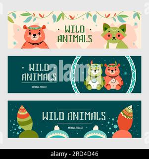 Boho animals symbol with wild bear vector illustration Stock Vector ...