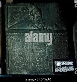 WROXETER ROMAN CITY, Shropshire. Tombstone of a man named Cunorix ...