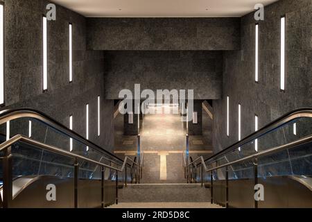 The new Museumsinsel station, U5 line, Berlin, Germany Stock Photo - Alamy