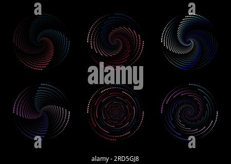 Dots, half-tone element. speckle, stipple geometric pattern. circles ...