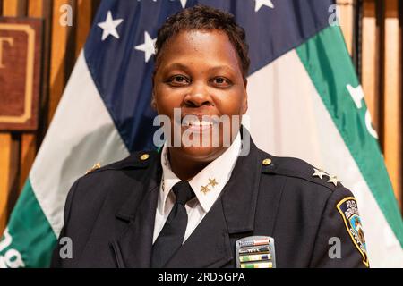 Rebecca Weiner attends a public safety announcement by Mayor Eric Adams ...