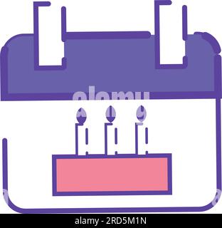 birthday candle isolated icon Stock Vector Image & Art - Alamy