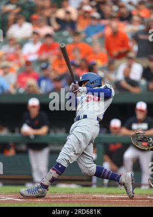 Los Angeles Dodgers infielder Mookie Betts looks on during a spring ...