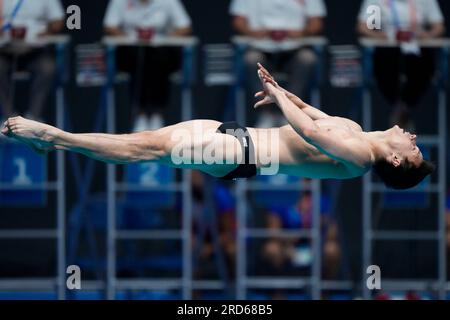 Jonathan Suckow of Switzerland competes in the 1m Springboard Men at ...