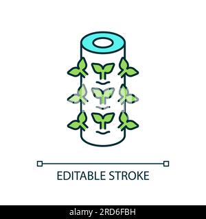 Thin line editable tower systems icon concept Stock Vector Image & Art - Alamy