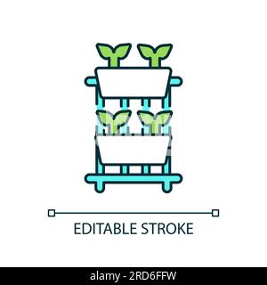 Thin line editable wall systems icon concept Stock Vector Image & Art - Alamy