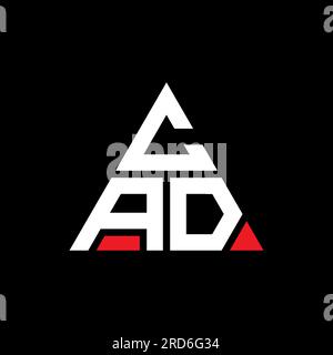 CAD triangle letter logo design with triangle shape. CAD triangle logo ...