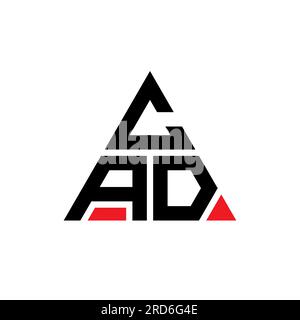 CAD triangle letter logo design with triangle shape. CAD triangle logo ...