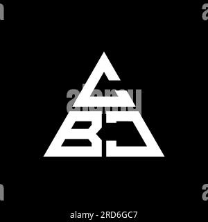 CBJ triangle letter logo design with triangle shape. CBJ triangle logo ...