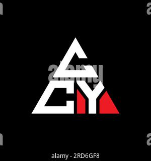 CCY triangle letter logo design with triangle shape. CCY triangle logo ...
