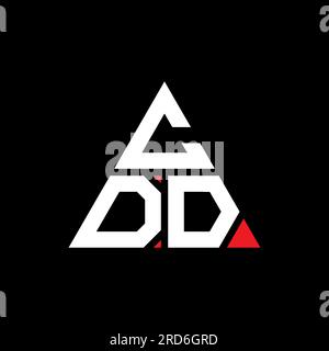 CDD triangle letter logo design with triangle shape. CDD triangle logo ...