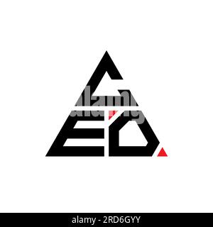 CEO triangle letter logo design with triangle shape. CEO triangle logo ...