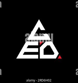 CEO triangle letter logo design with triangle shape. CEO triangle logo ...
