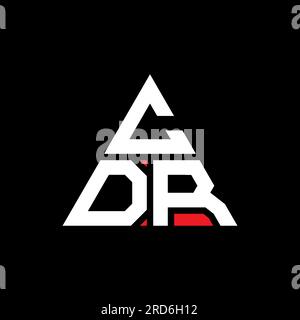 CDR triangle letter logo design with triangle shape. CDR triangle logo ...