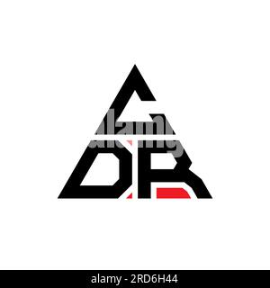 CDR triangle letter logo design with triangle shape. CDR triangle logo ...