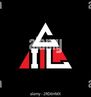 CIL triangle letter logo design with triangle shape. CIL triangle logo ...