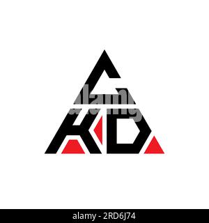 CKD letter logo design with polygon shape. CKD polygon and cube shape ...