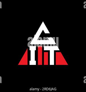 CIT triangle letter logo design with triangle shape. CIT triangle logo ...