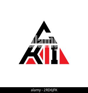 CKI letter logo design with polygon shape. CKI polygon and cube shape ...