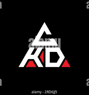 CKD letter logo design with polygon shape. CKD polygon and cube shape ...