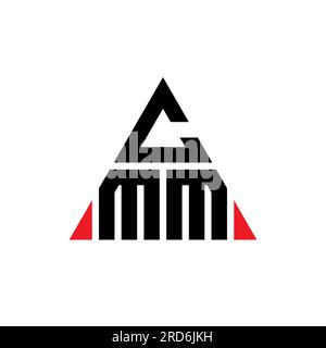CMM triangle letter logo design with triangle shape. CMM triangle logo ...