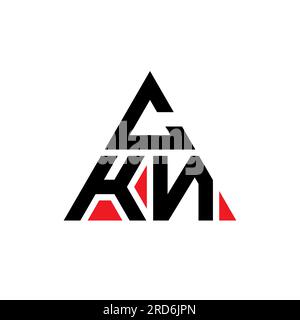 CKN triangle letter logo design with triangle shape. CKN triangle logo ...