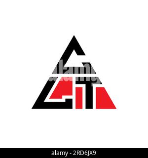 CLT triangle letter logo design with triangle shape. CLT triangle logo ...