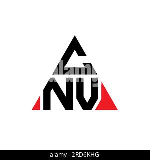 CNV triangle letter logo design with triangle shape. CNV triangle logo ...