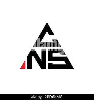 CNS triangle letter logo design with triangle shape. CNS triangle logo ...