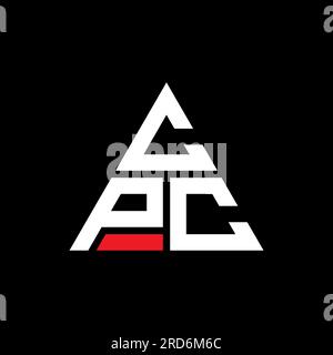 CPC triangle letter logo design with triangle shape. CPC triangle logo ...
