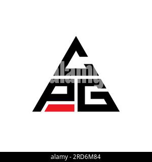 CPG triangle letter logo design with triangle shape. CPG triangle logo ...