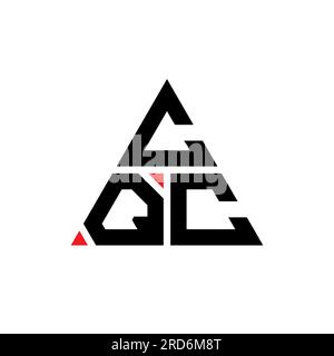 CQC triangle letter logo design with triangle shape. CQC triangle logo ...