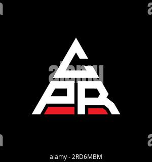 CPR triangle letter logo design with triangle shape. CPR triangle logo ...