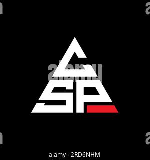 CSP triangle letter logo design with triangle shape. CSP triangle logo ...
