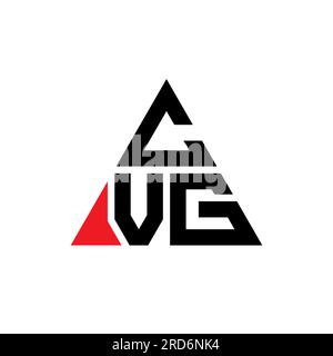 CVG triangle letter logo design with triangle shape. CVG triangle logo ...