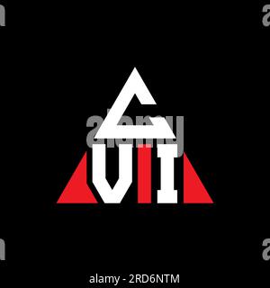 CVI triangle letter logo design with triangle shape. CVI triangle logo ...
