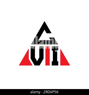 CVI triangle letter logo design with triangle shape. CVI triangle logo ...