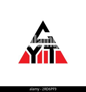 CYU triangle letter logo design with triangle shape. CYU triangle logo ...