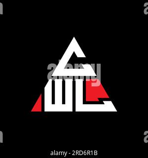 CWL triangle letter logo design with triangle shape. CWL triangle logo design monogram. CWL ...
