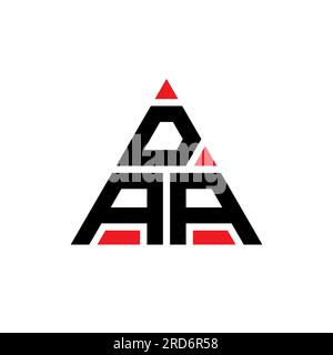 DAA triangle letter logo design with triangle shape. DAA triangle logo ...
