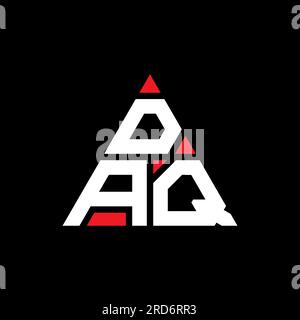 DAQ triangle letter logo design with triangle shape. DAQ triangle logo ...